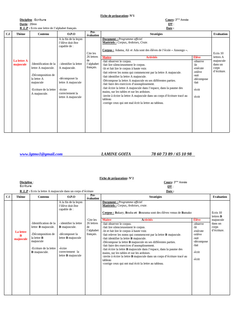 Apprentissage des lettres majuscules | PDF | Écriture | Communication ...