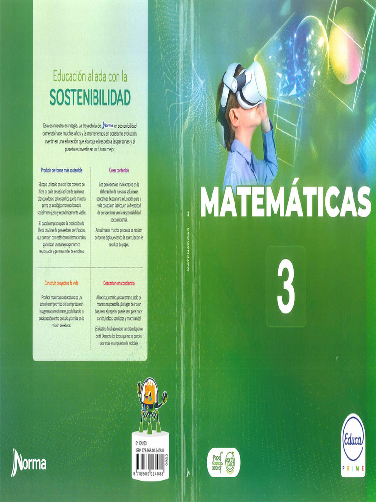 Portada Educa Prime Matematicas 3 | PDF