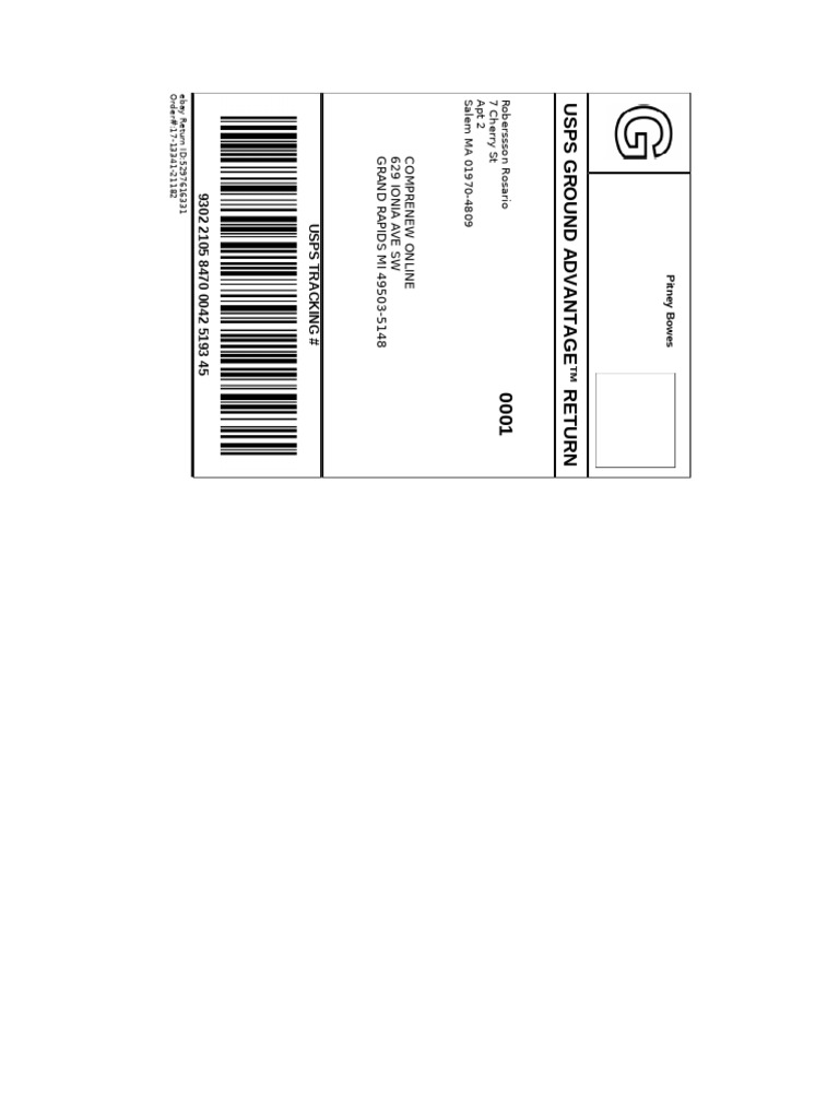 eBay Return Instructions and Label | PDF