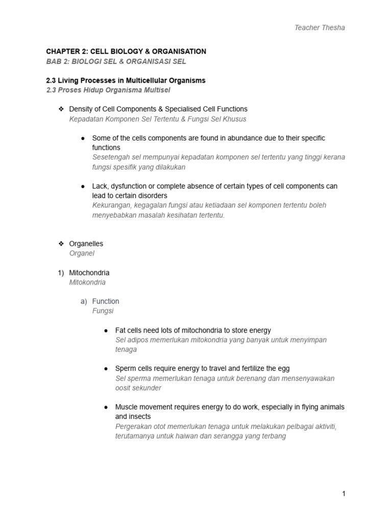CH2 Bio F4 PT5 | PDF | Cell (Biology) | Endoplasmic Reticulum