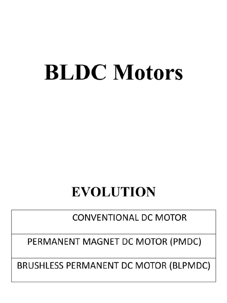 Brushless DC Motor | PDF