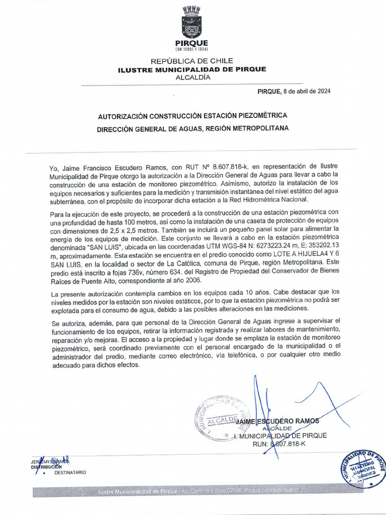 Autorización PIR EP5 | PDF