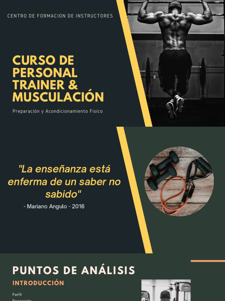 Clase 1 Curso Personal Trainer | PDF