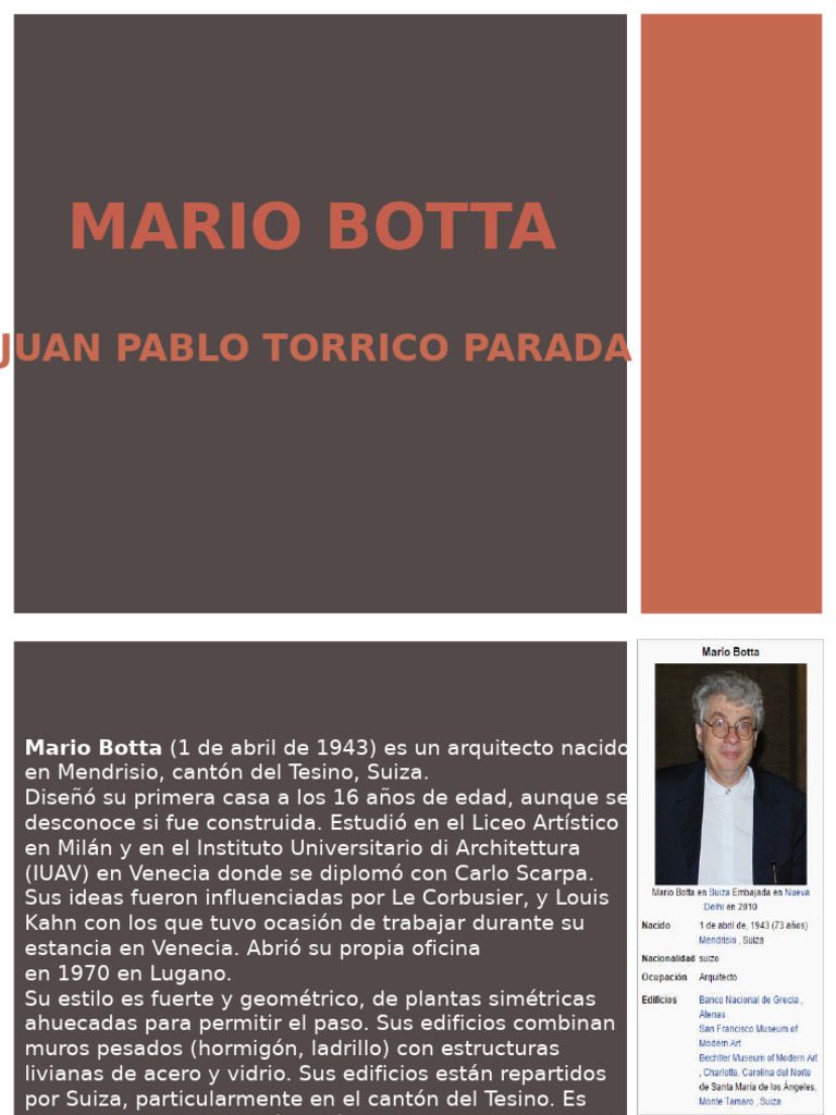 Mario Botta - 2do Parcial | PDF