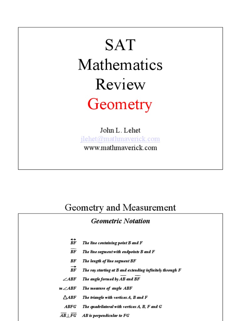 Sat Geometry | PDF | Triangle | Circle