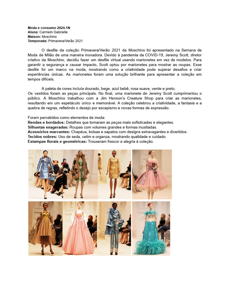 Analise Desfile | PDF