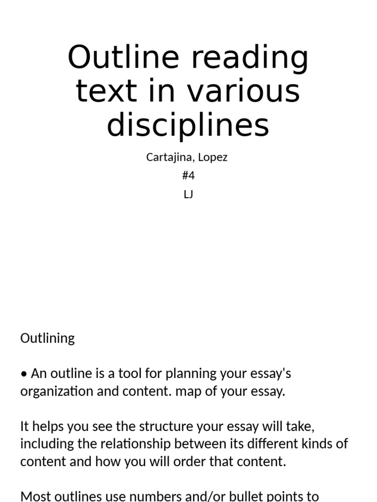 Outline Reading WPS Office | PDF