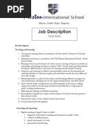 Matron Job Description and Responsibilities | PDF | Housekeeping ...