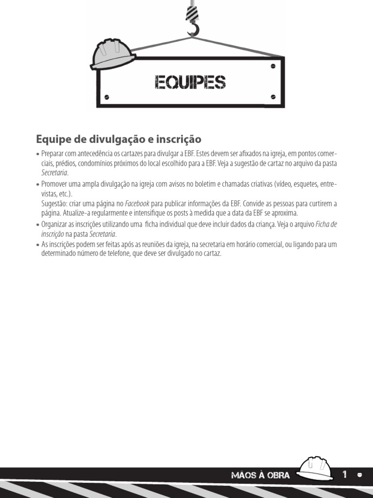 4. EBF_MOB_Tarefas Das Equipes | PDF