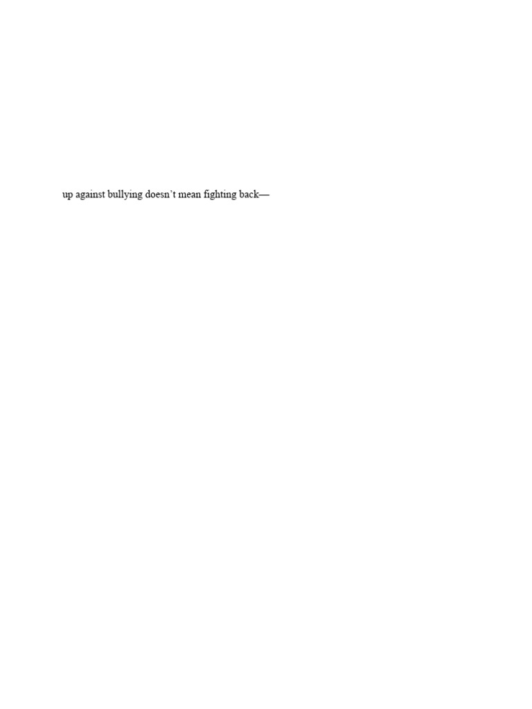 Sunday School Year 7 Lesson 3 Summary | PDF | Bullying | Love