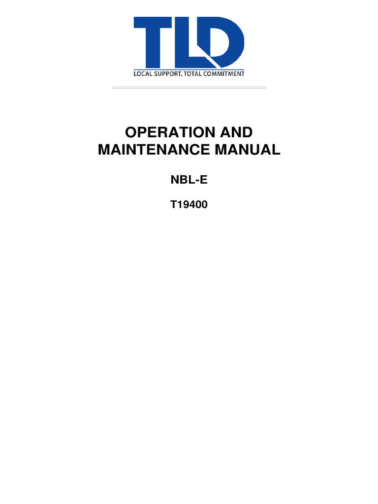 TLD Belt Loader Manual | PDF | Axle | Brake