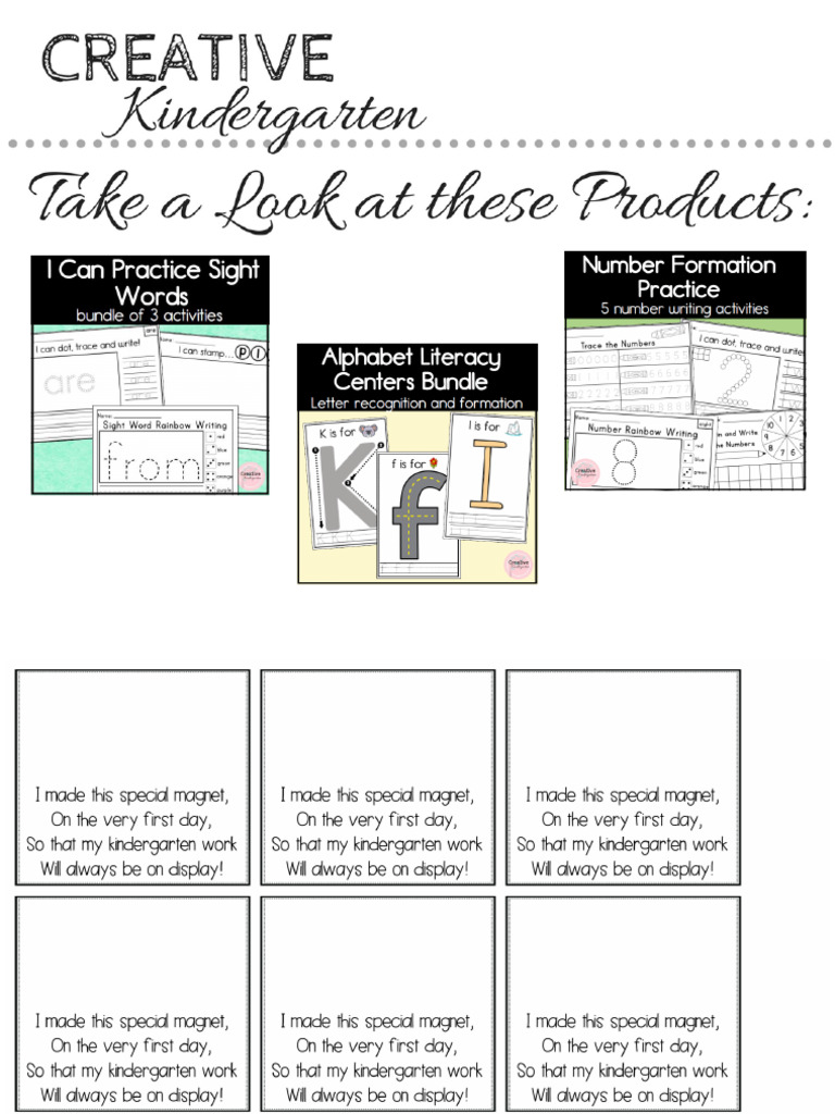 Magnet Message Freebie | PDF
