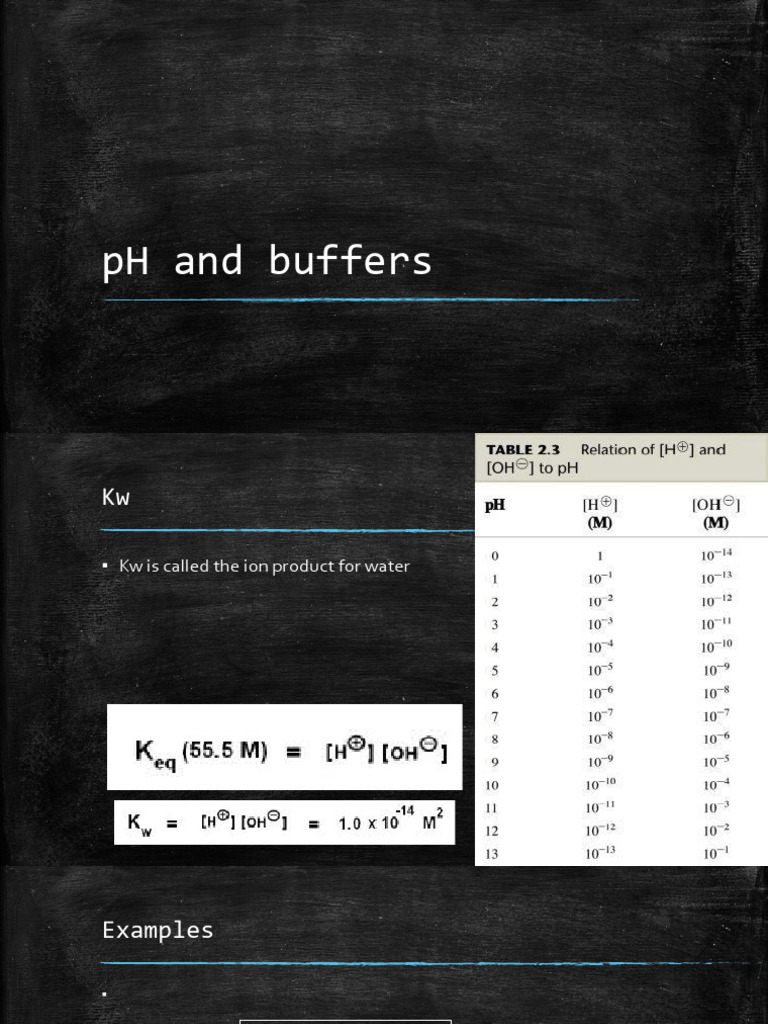 PH and Buffers - Students | PDF | Buffer Solution | Acid