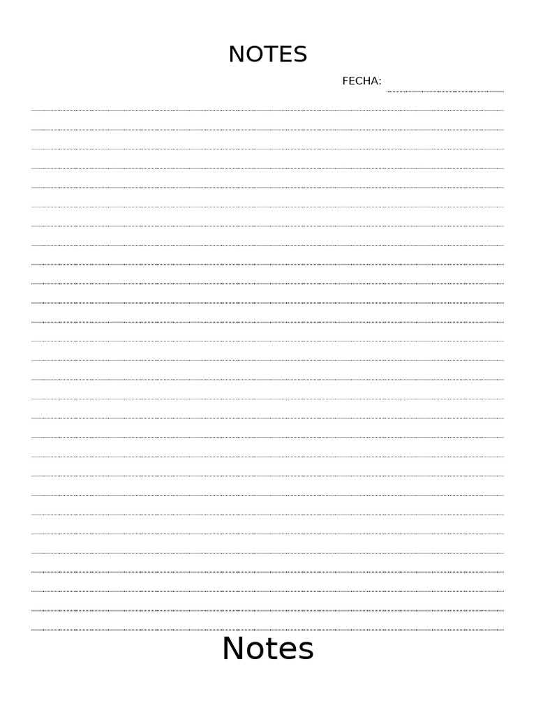 Formato Para Notas | PDF