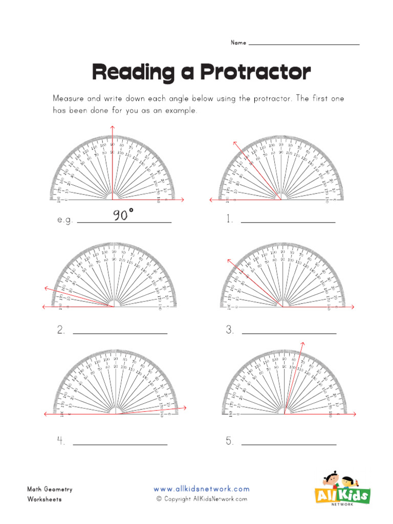 Reading A Protractor CW | PDF