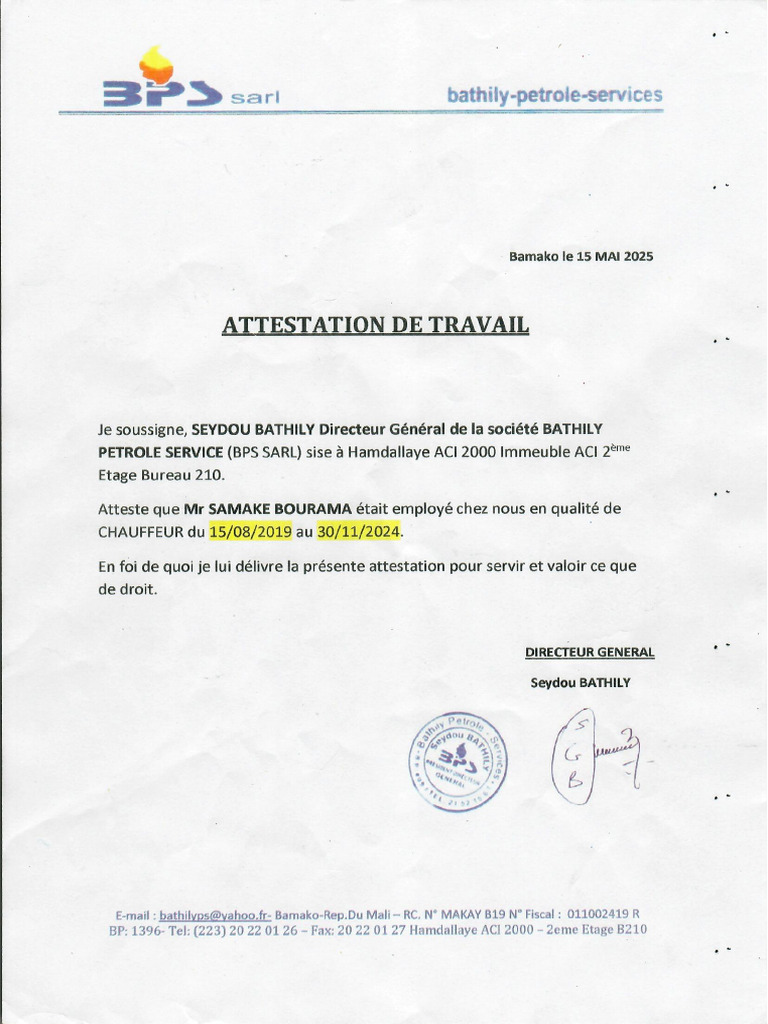 Scan Bourama Samake | PDF