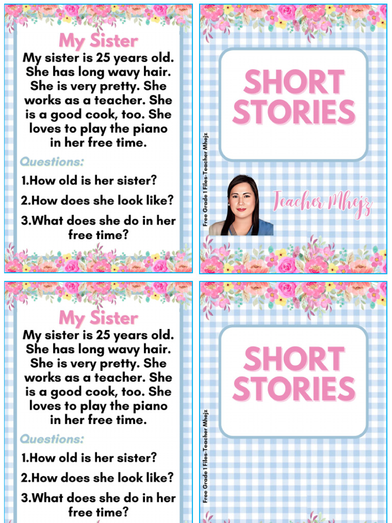 Short Story Booklet - Teacher Mhejz Bacani | PDF