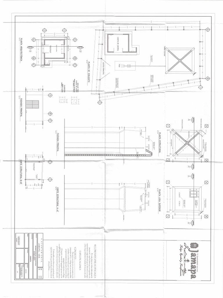 PLANO Tanque Elevado | PDF