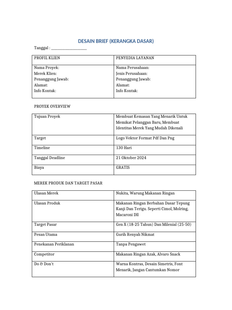 Desain Brief | PDF