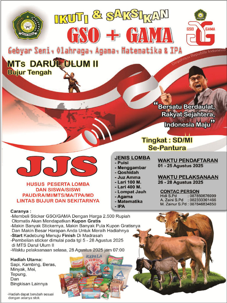 UNDANGAN DAN JUKNIS GSO MTS 2025 | PDF