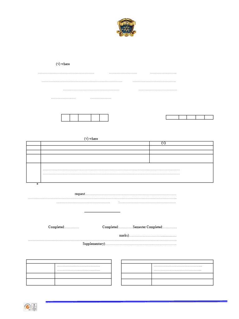 Kibabii University Deferment Form | PDF