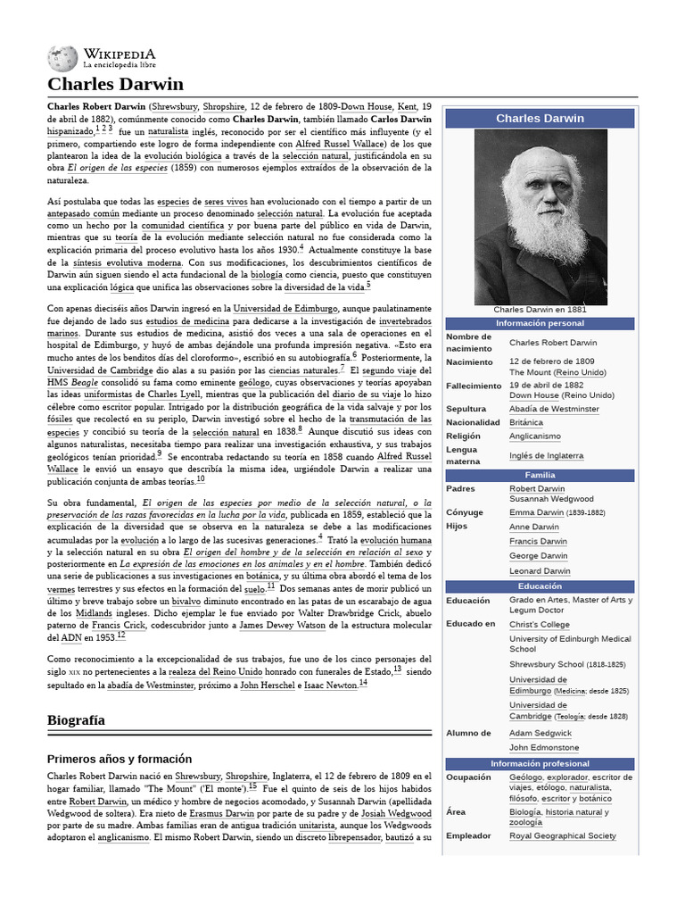 Charles_Darwin | PDF | Charles Darwin | Alfred Russel Wallace