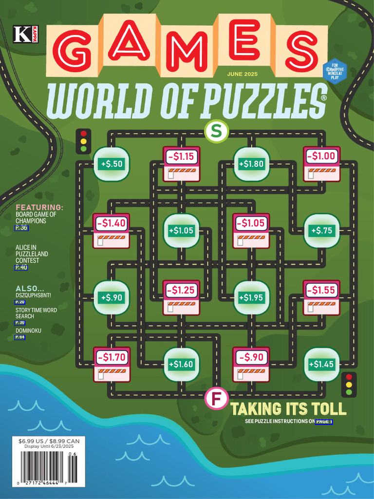 June 2025 Puzzle Magazine Highlights | PDF | Crossword | Puzzles