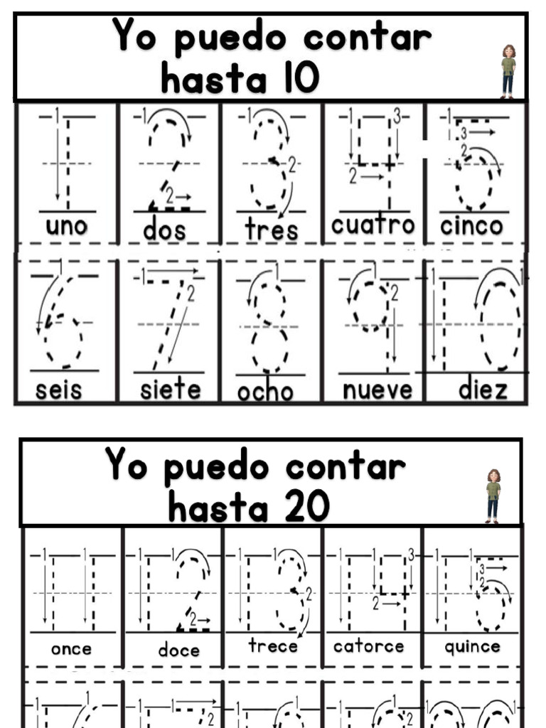 Trazos de Números 1 Al 50 | PDF