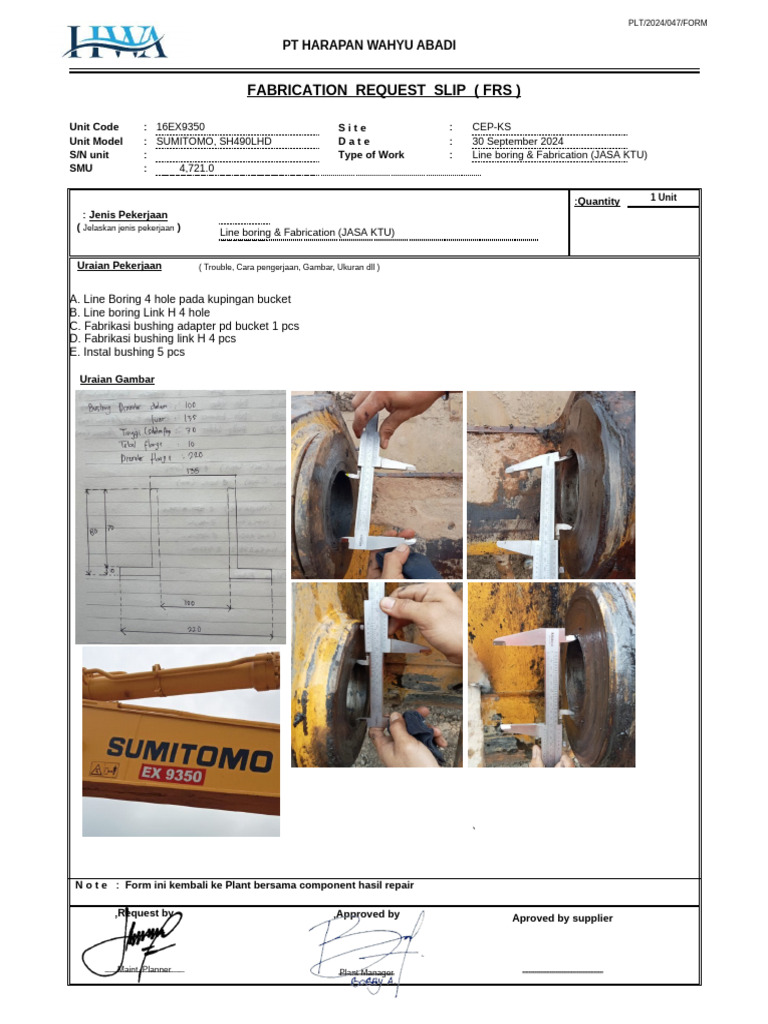 Line Boring & Fabrication Bushing EX9350 | PDF