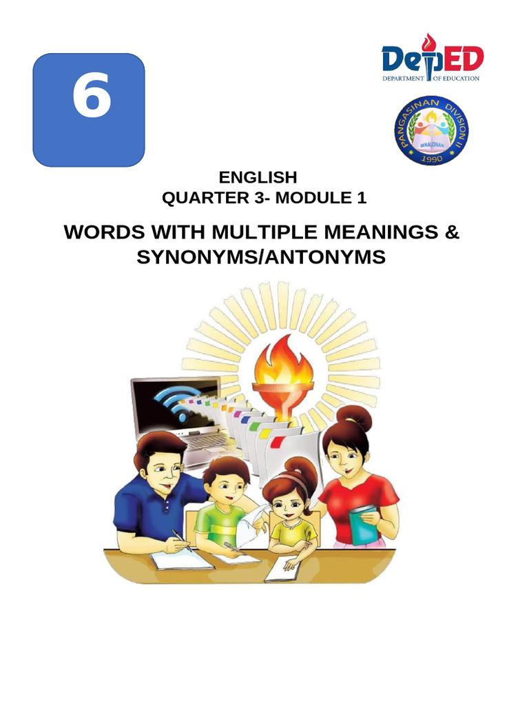 Edited ENGLISH 6 Quarter3 Module1 | PDF | English Language | Dictionary