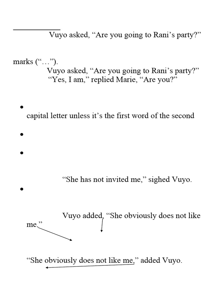 Direct and Reported Speech | PDF | Verb | Comma