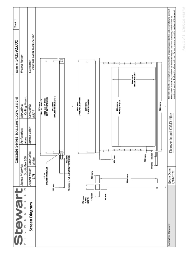 Plano Ecran Stewart ASPERSUD - Templo Trujillo | PDF