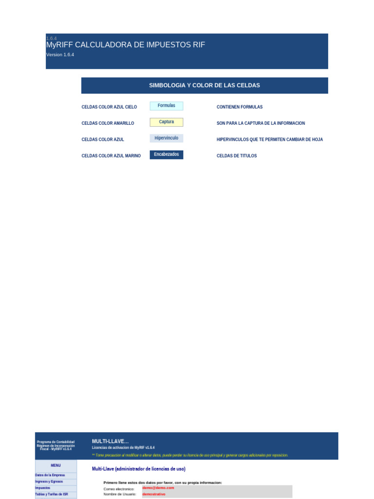 Calculadora MyRIFF v1.6.4: Impuestos RIF | PDF | Impuesto al valor ...