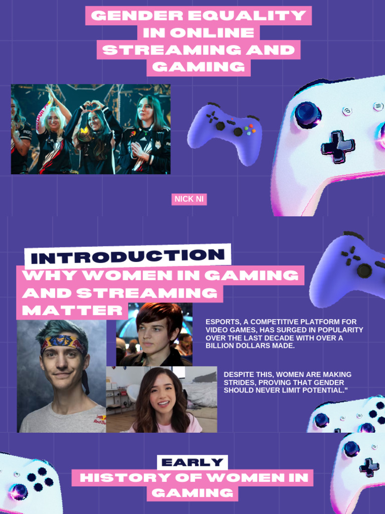 Gender Equality in Gaming & Streaming | PDF | Social Ethics | Gender ...