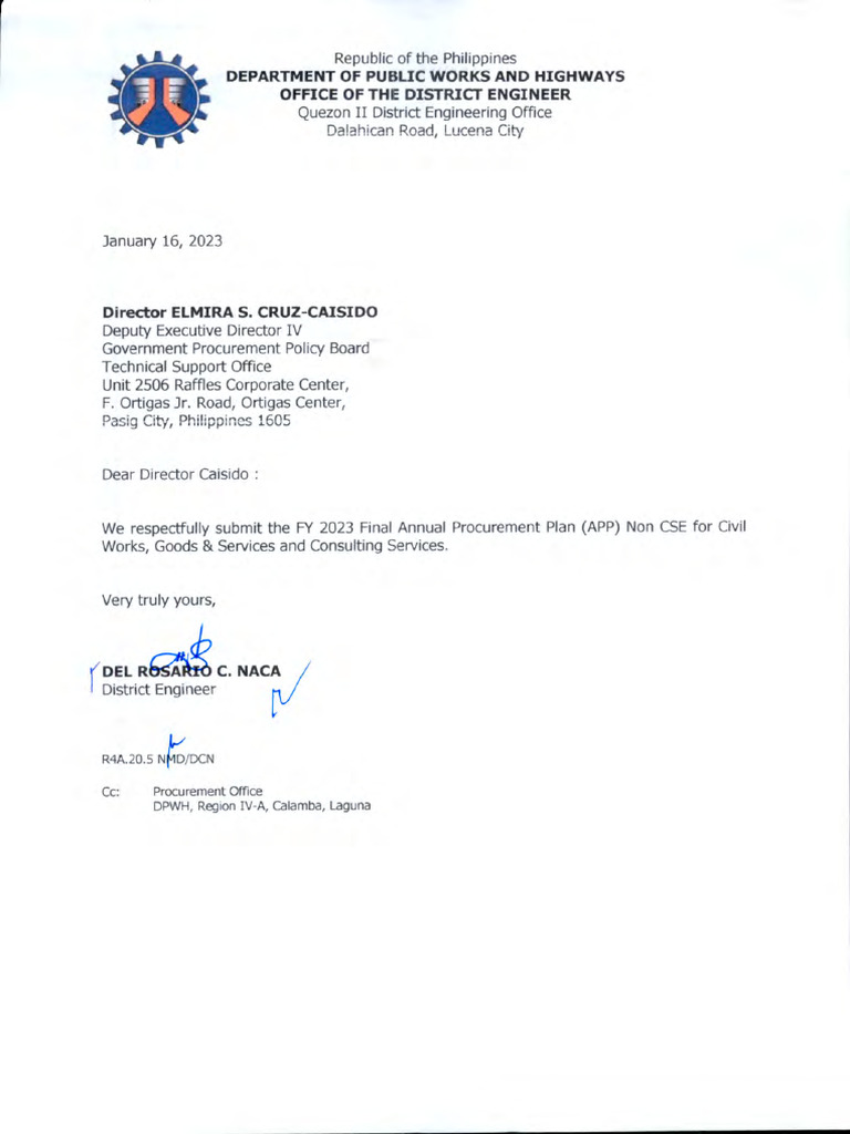 Quezon 2 Deo App Non Cse Fy 2023 | PDF