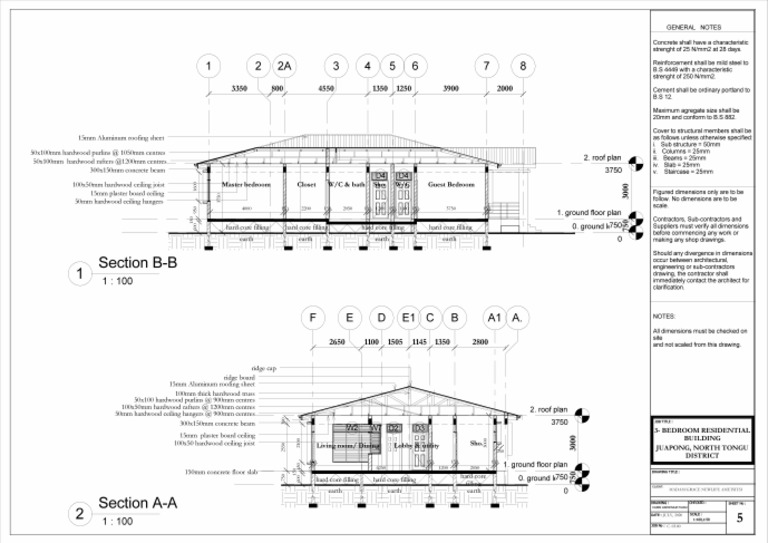 6 JULY 20 GNA WD - Sheet - A108 - Sections | PDF