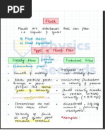 Mechanical Properties of Fluids 12 - Class Notes | PDF
