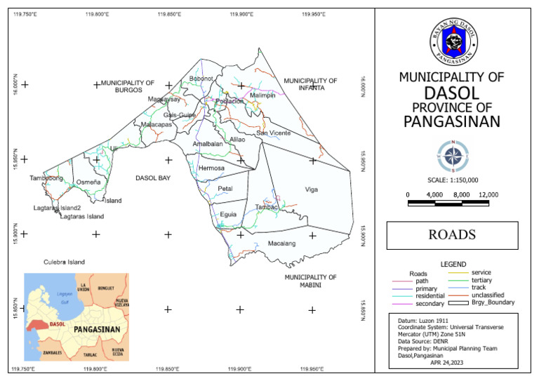 Dasol Pangasinan Road Map 2023 | PDF
