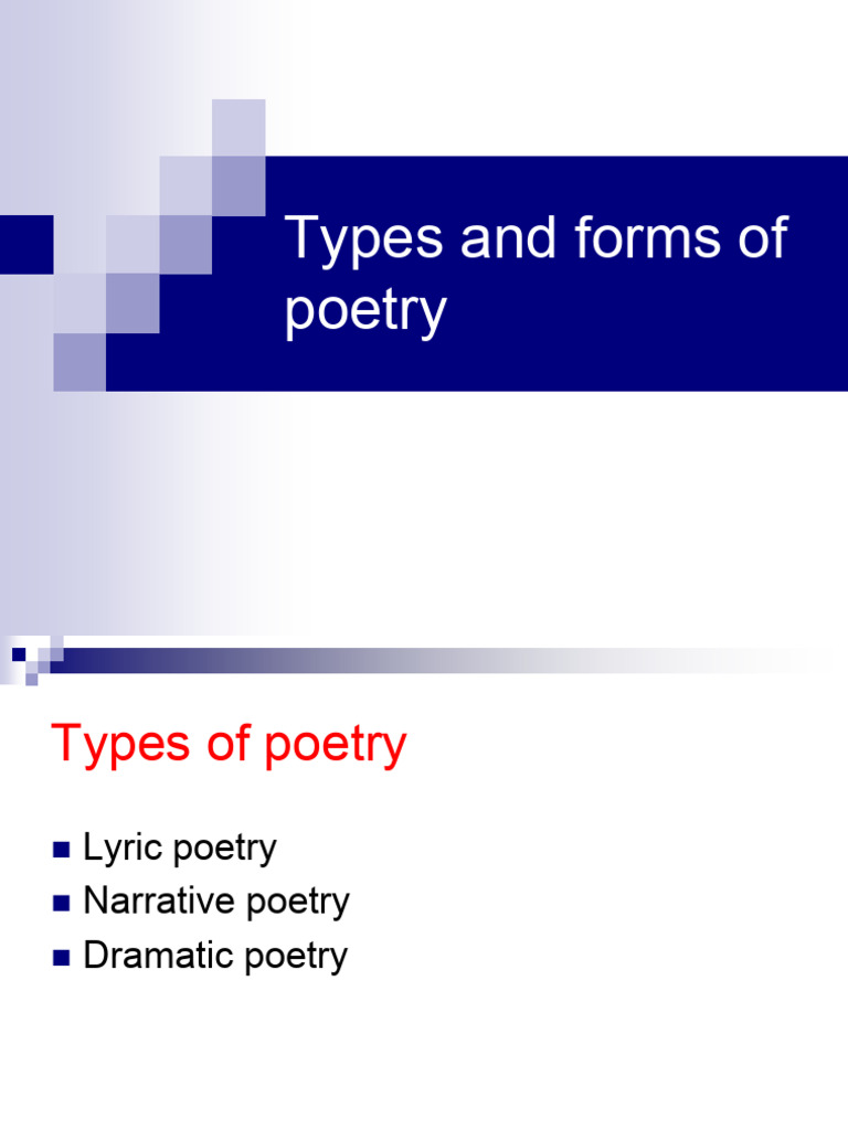 Five Key Poetry Forms Explained | PDF | Poetry | Phonaesthetics