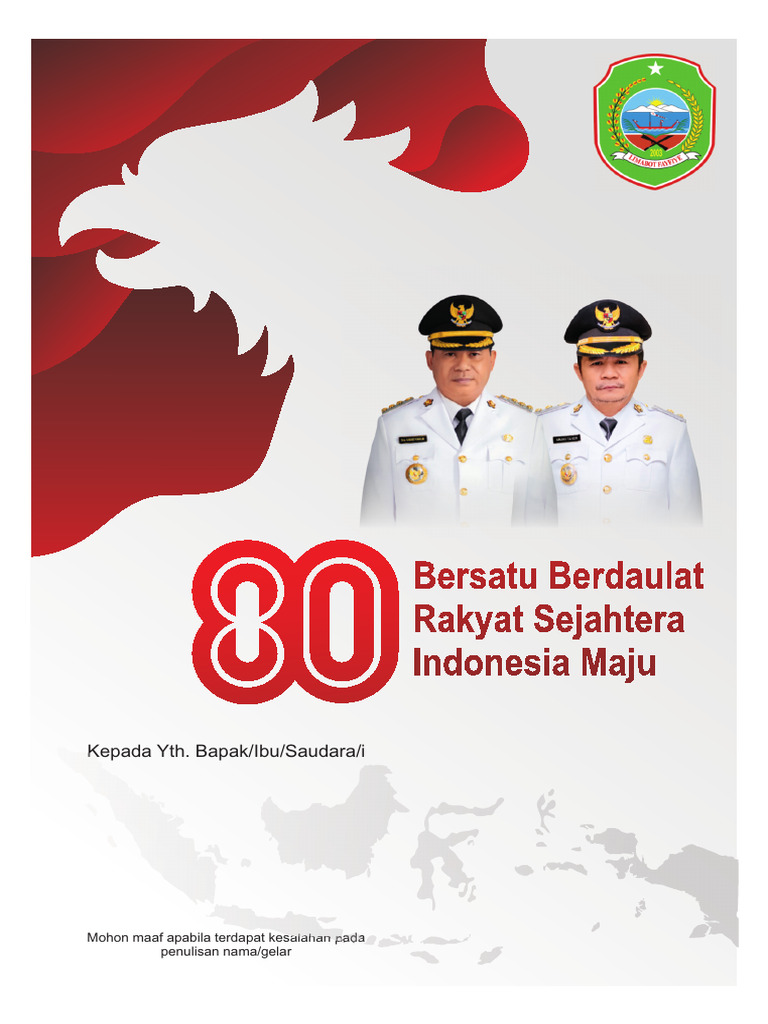 Undangan HUT RI ke-80 Tahun 2025 | PDF
