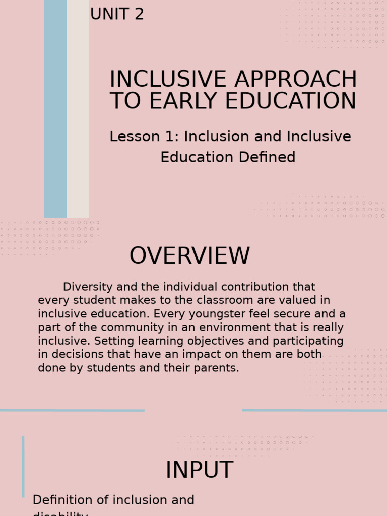 Inclusive Education Presentation | PDF | Inclusion (Education) | Teachers