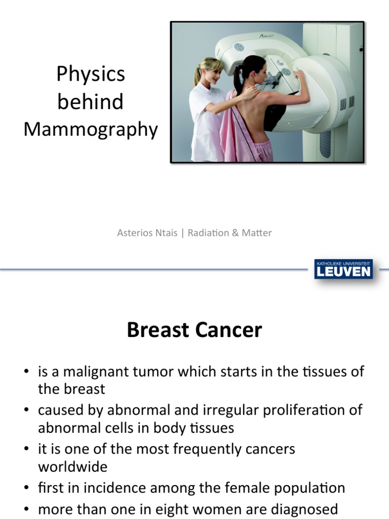 Physics of Mammography Explained | PDF | Mammography | Breast