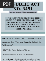 Republic Act No. 8491 | PDF | Flag | Heraldry