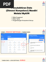 Cara Penginputan Sertifikat Melalui My Asn | PDF