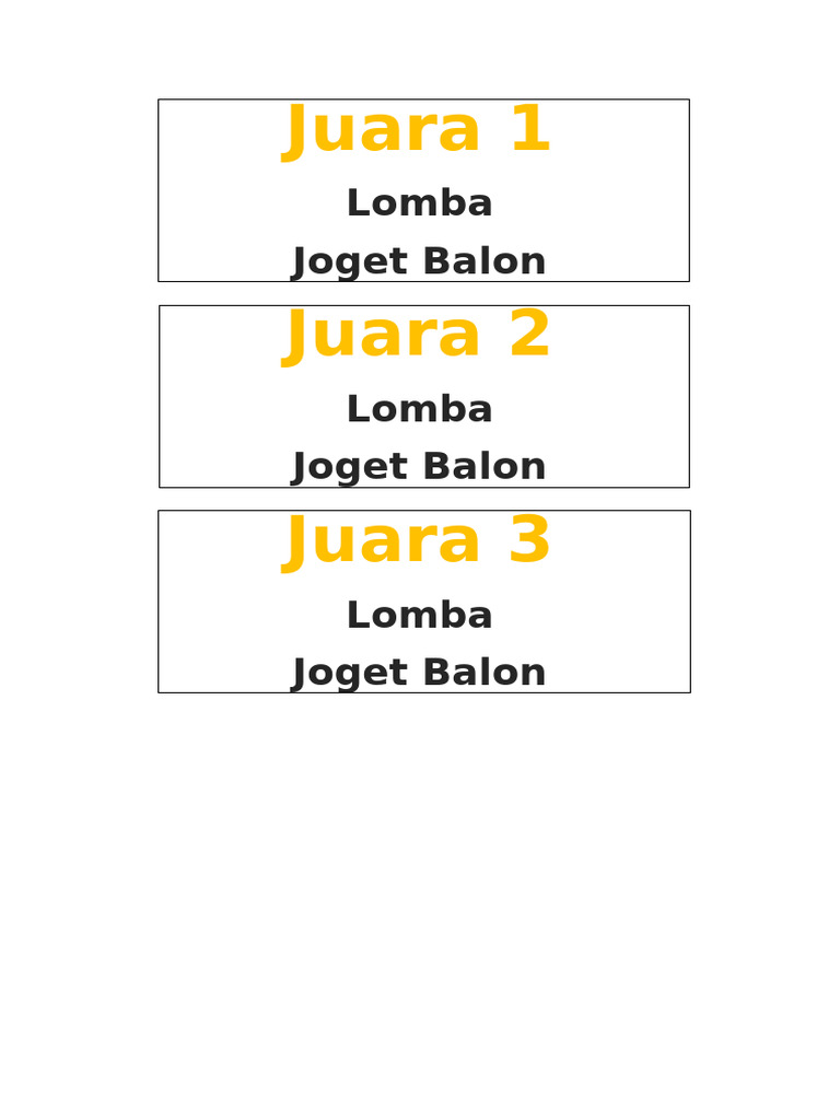 Template Juara Lomba 17-An | PDF