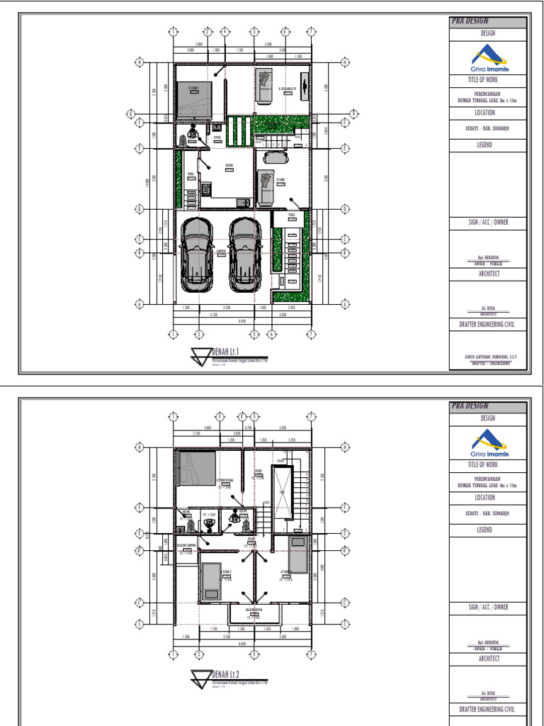 01 01 Pradesign Rumah Tinggal User Pak Hananda | PDF