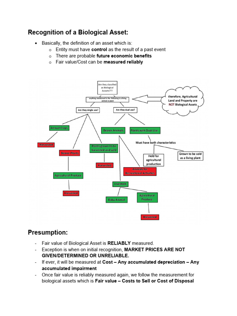 Understanding Biological Asset Recognition | PDF