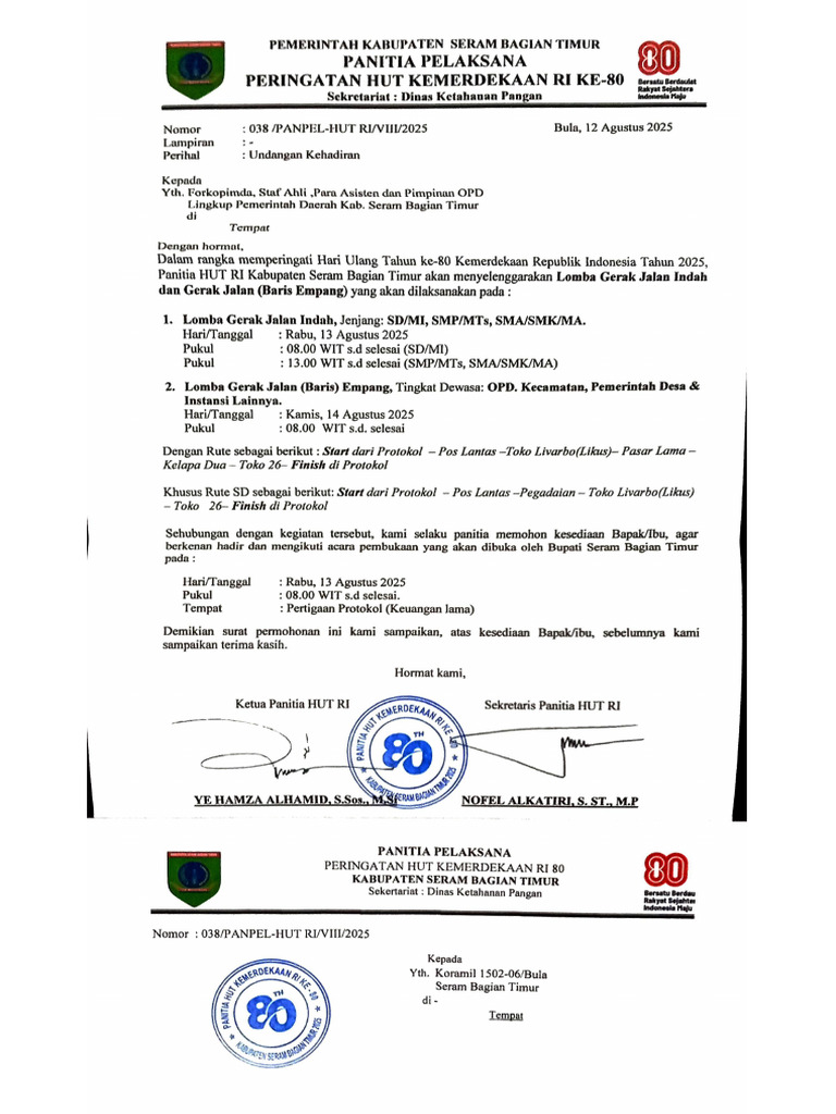 Surat Undangan Koramil | PDF