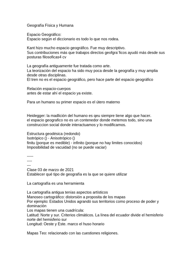 Geografía Física y Humana: Conceptos Clave | PDF | Clima | Tierra