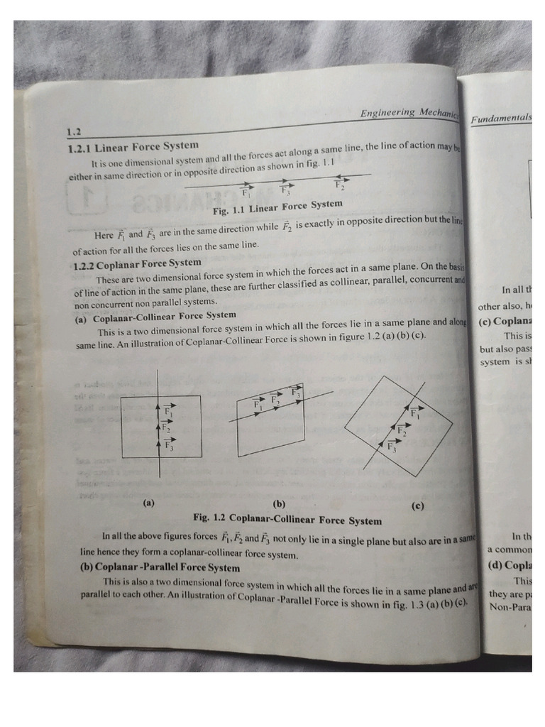 Linear Force System | PDF
